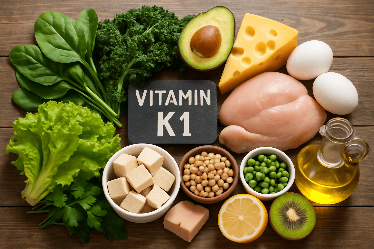 Vitamin K1 Benefits, Food Sources, Deficiency & Daily Needs