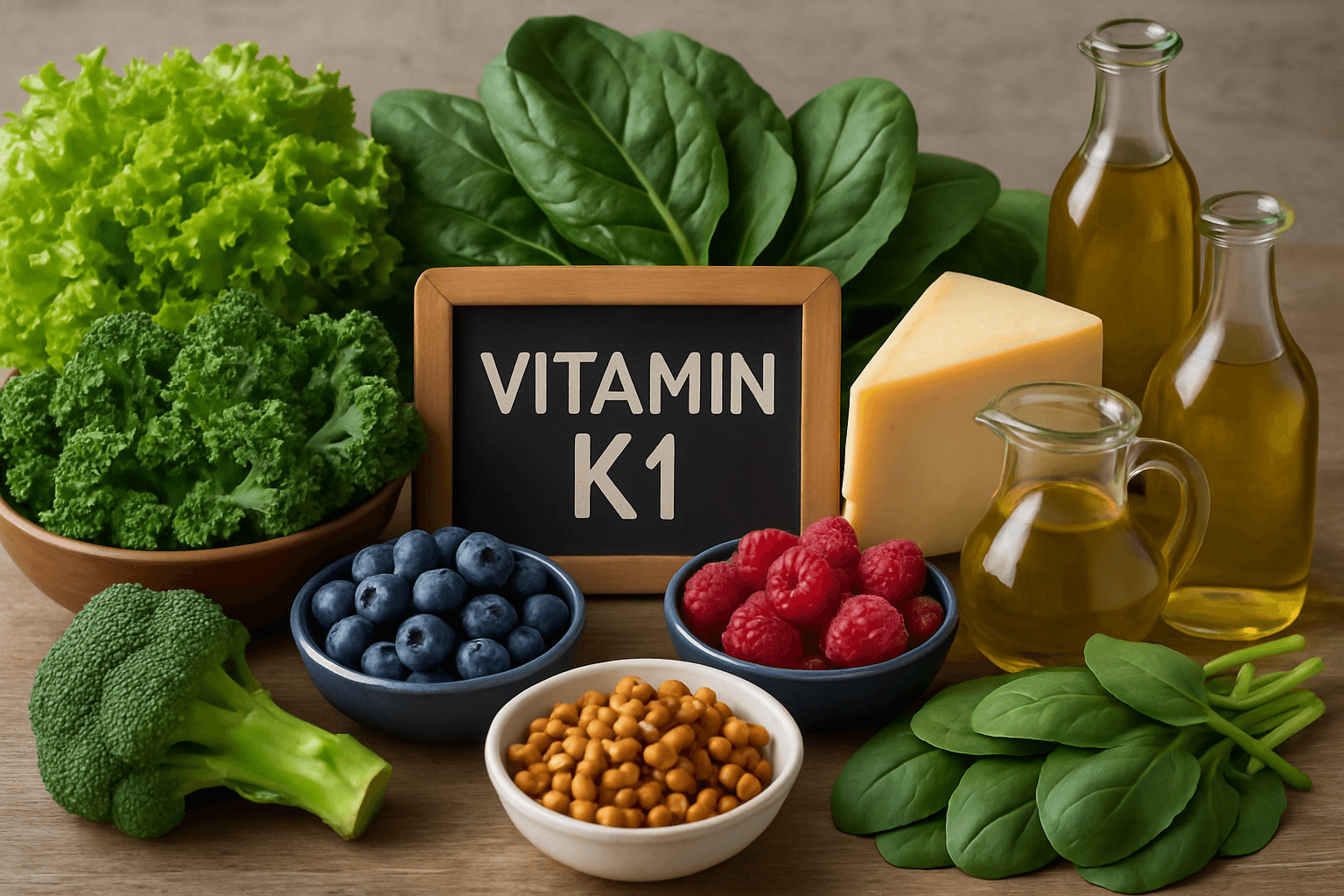 Vitamin K1 Benefits, Food Sources, Deficiency & Daily Needs